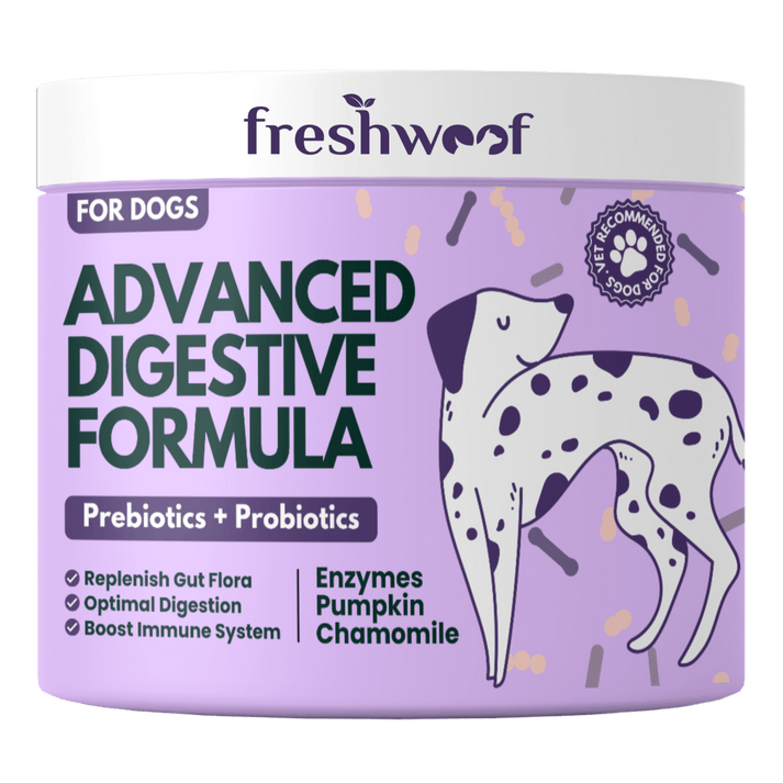 Freshwoof Digestive Supplement for Dogs | Prebiotics, Probiotics ...
